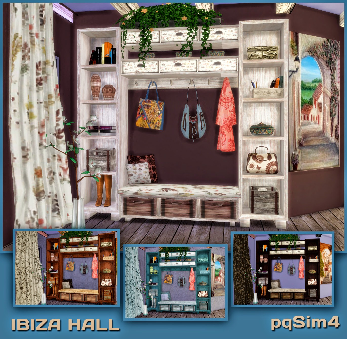 Ibiza Hall. Sims 4 CC.