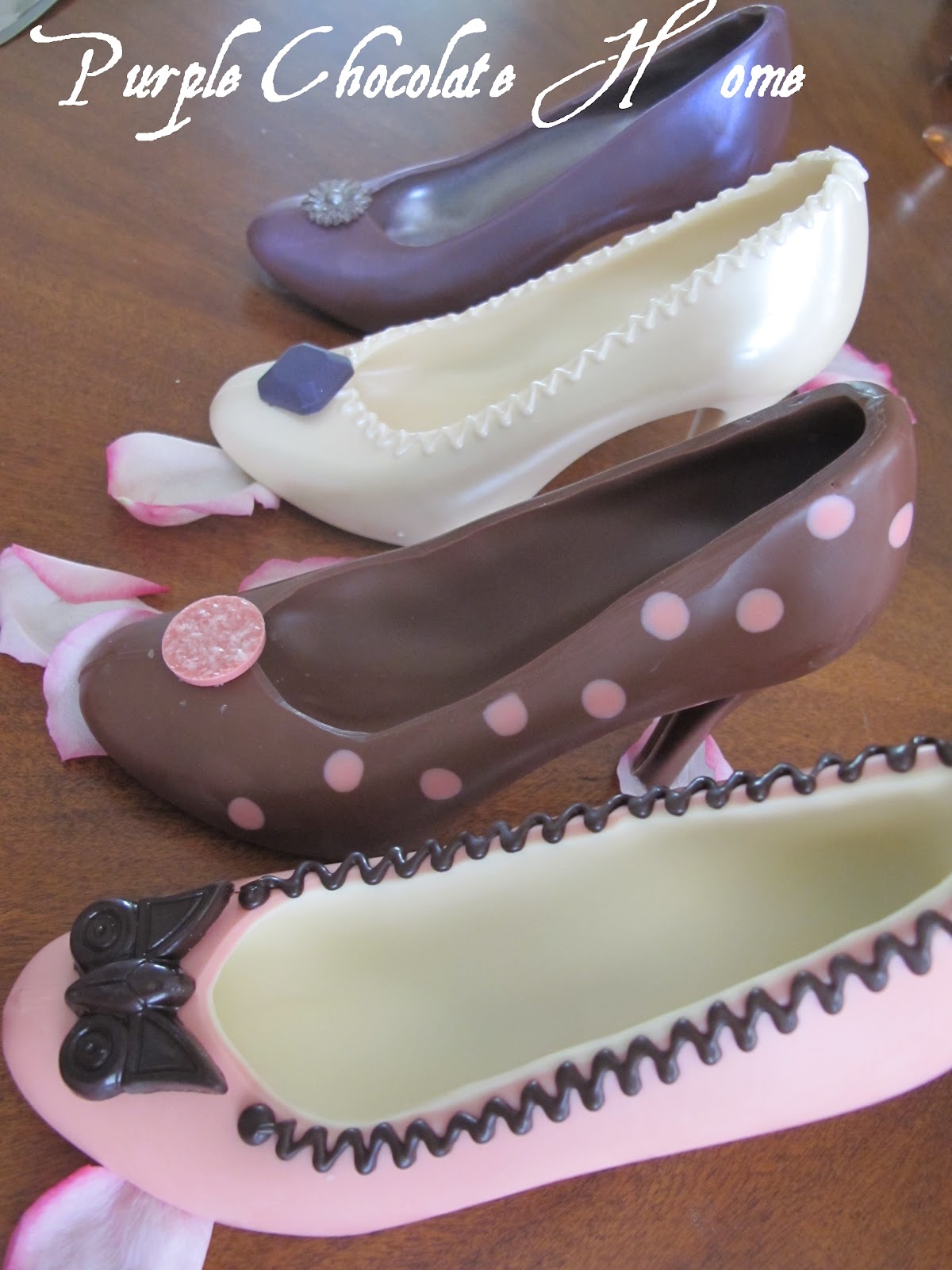 Mother's High Heels Done in Chocolate - Purple Chocolat Home