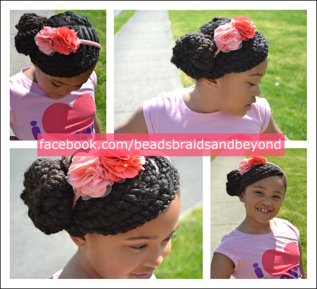 Beads, Braids and Beyond: Little Girls Hairstyle: Side Swept Two Strand ...