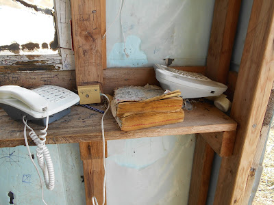 New York State of Mind: AMISH PHONE SHANTY - INSIDE