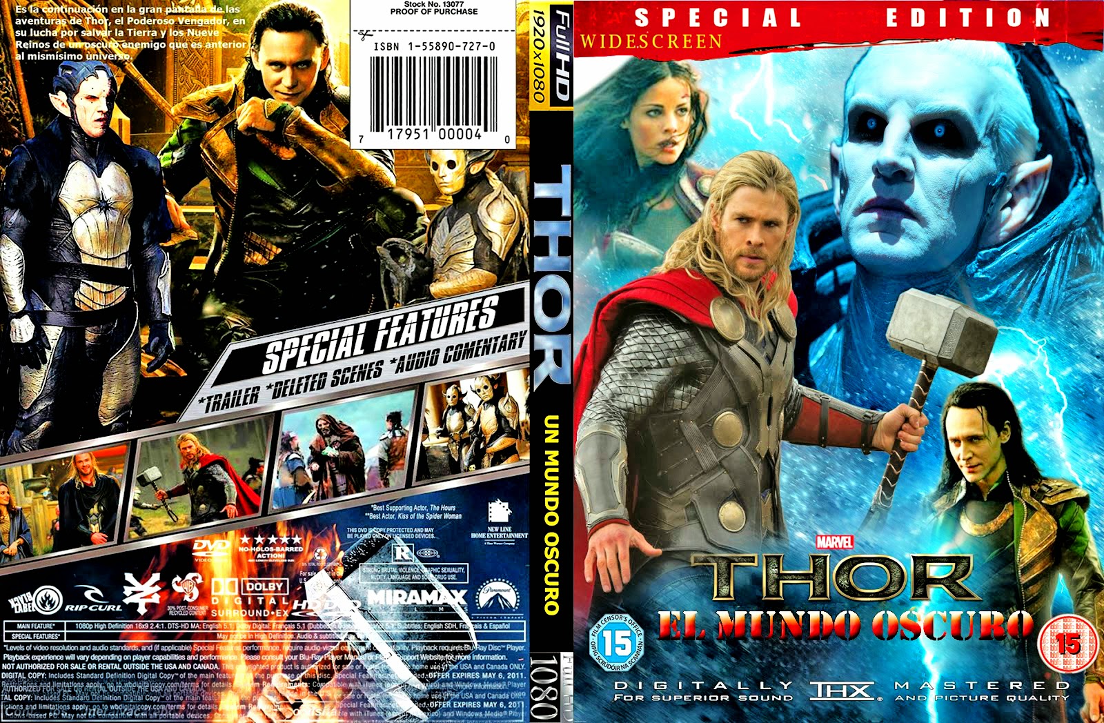 Cover: Thor The Dark World dvd