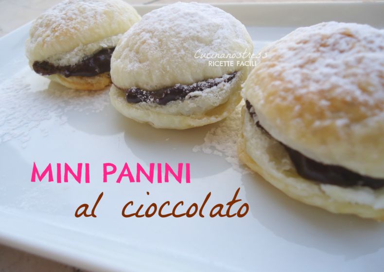 Cucinanostress : MINI PANINI AL CIOCCOLATO di pastasfoglia