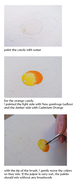 Barbara Fox Art Studio: Painting Tutorial- "Yummy" candy still life