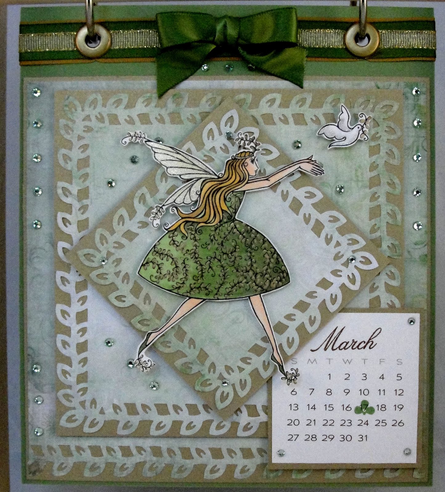 Little Works of Art: March Peace Fairy Calendar