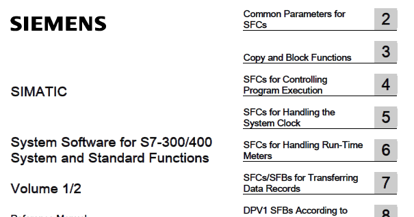 Siemens S7 Programming: STEP 7 - System and Standard Functions for S7 ...