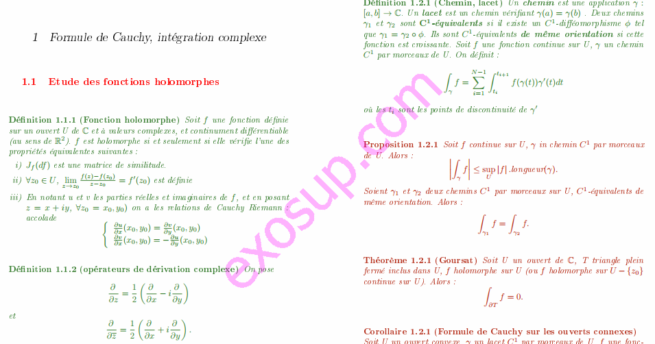 ANALYSE COMPLEXE 3M266