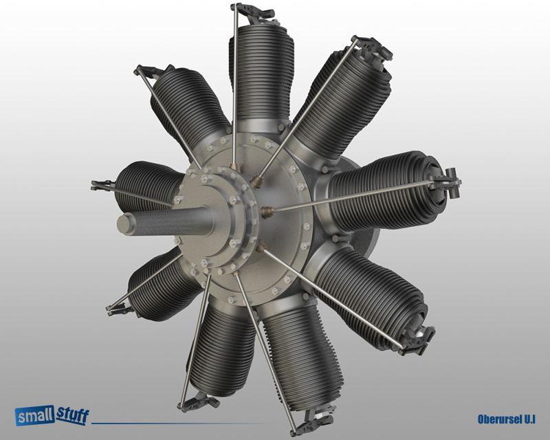 Small Stuff Models: 1/48 WWI Rotary Engines - Work In Progress