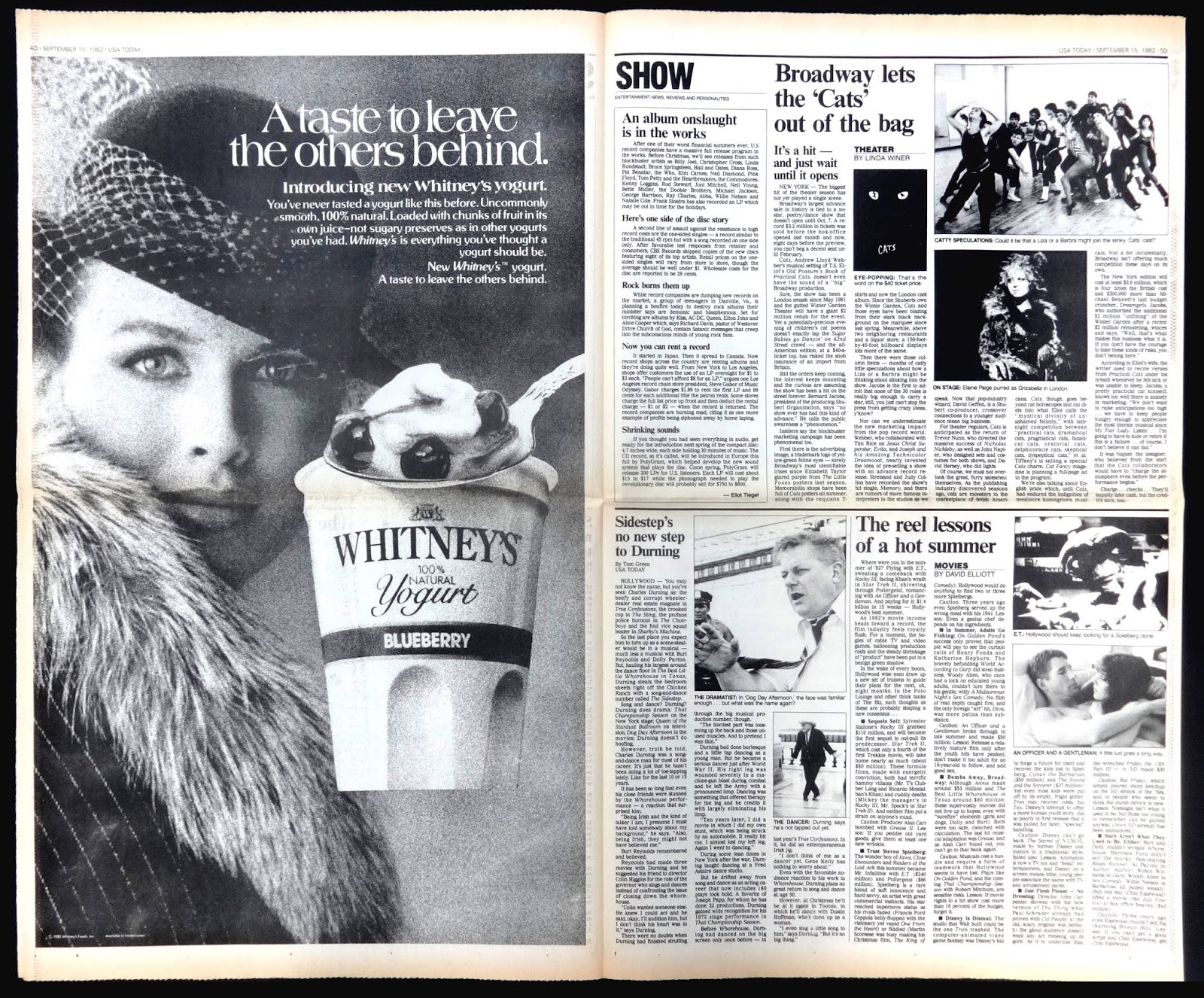 Past Print: USA TODAY / September 15, 1982 / First issue