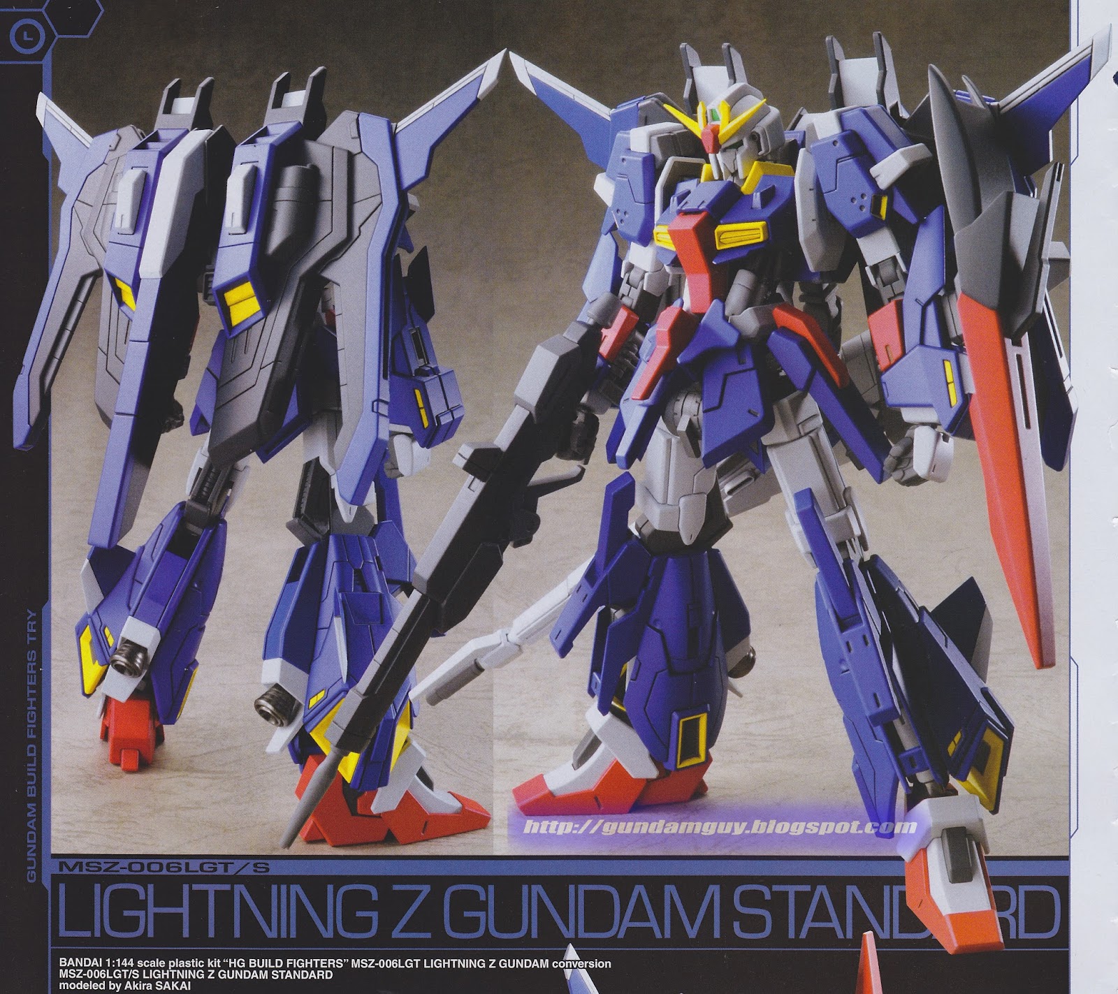 GUNDAM GUY: 1/144 Lighting Z Gundam Standard - Customized Build