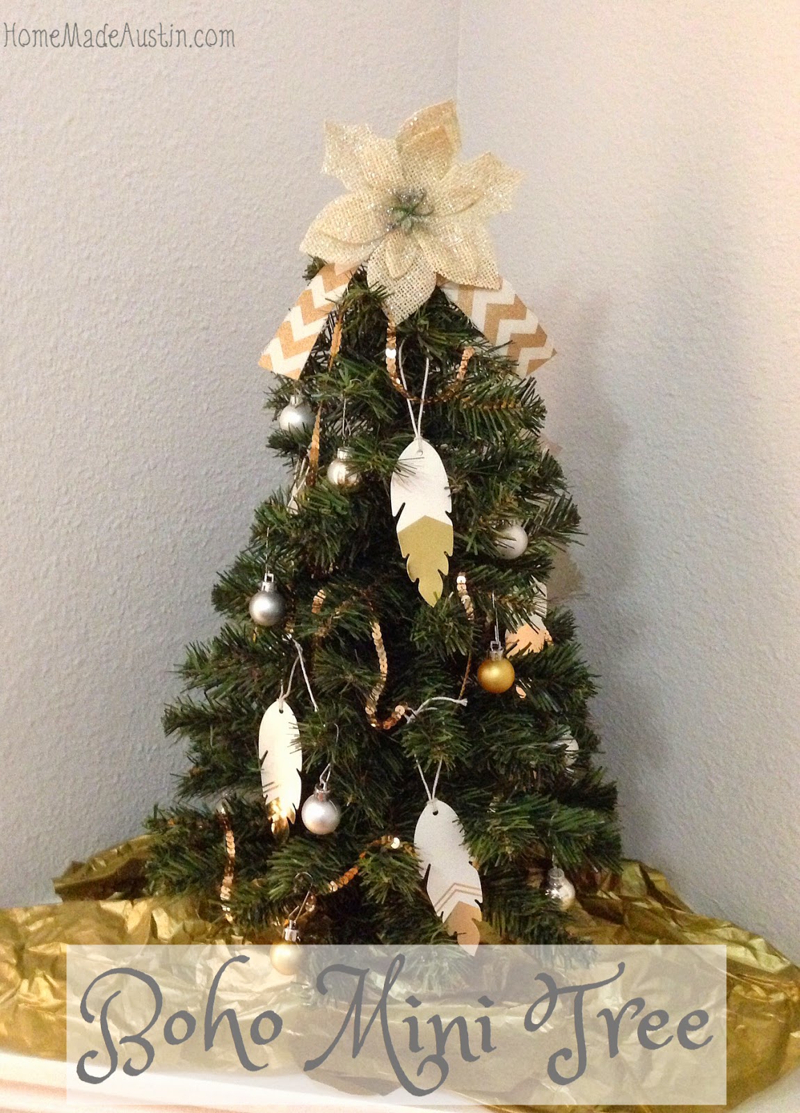 Home Made Austin: 12 Days of Holiday! Day 12: Boho Mini Tree