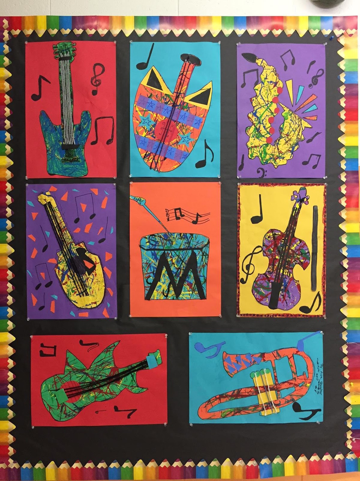 Ms. Curry's Art Room : Third Grade Jackson Pollock Instruments