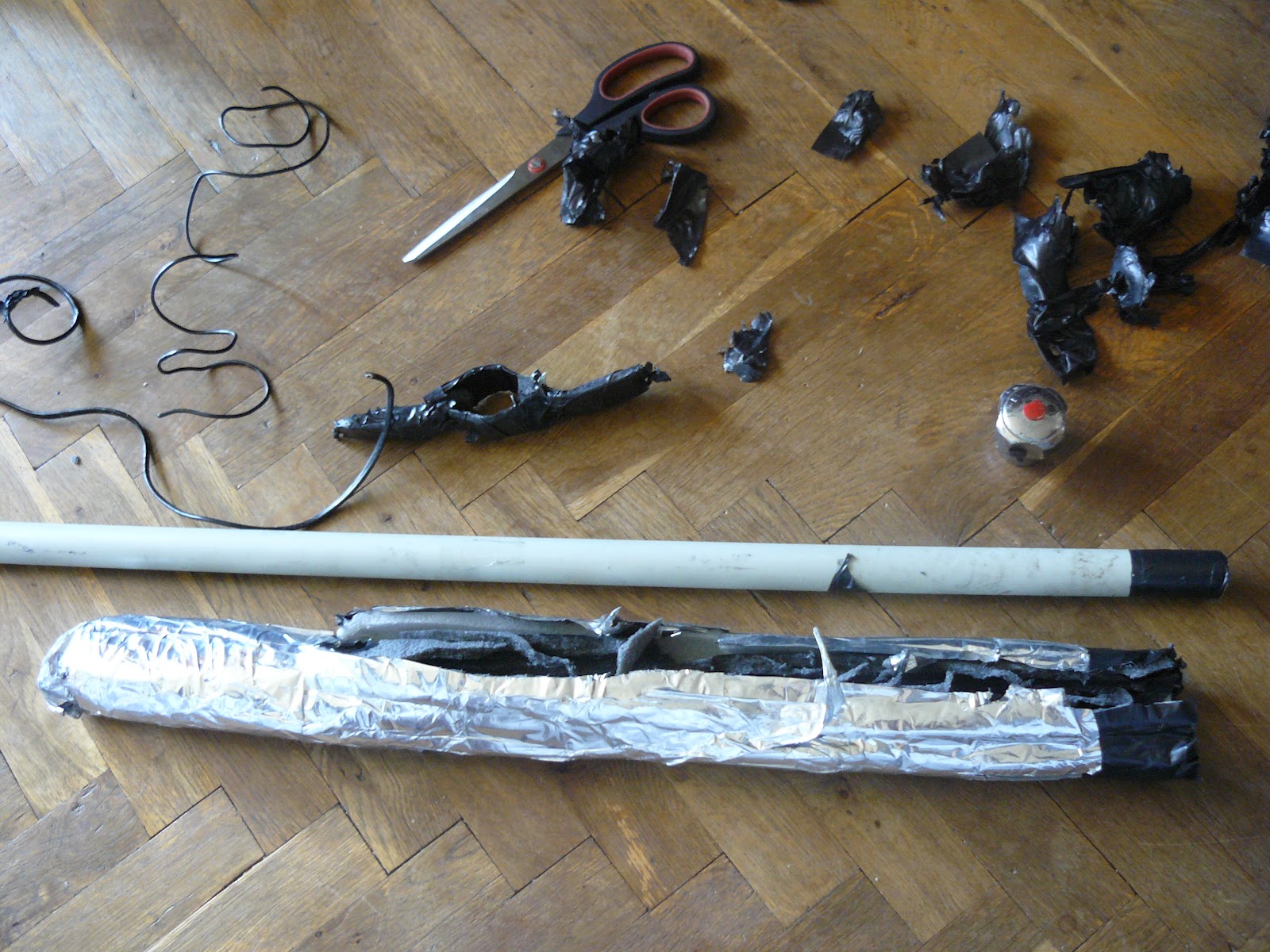 Buskador's LARP: Recycling an old homemade larp boffer sword part 1