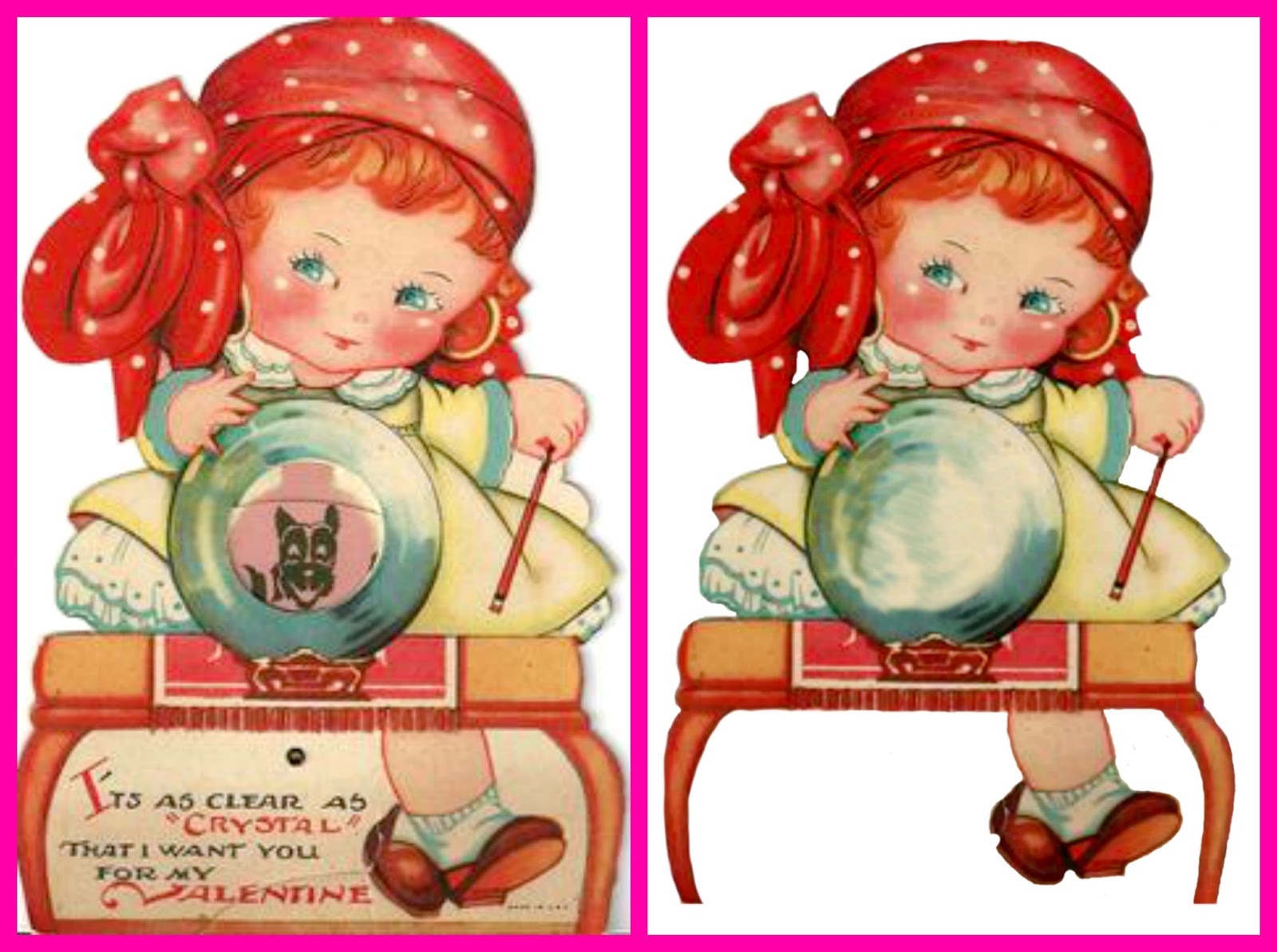 FREE VINTAGE GYPSY FORTUNE TELLER PRINTABLE COLLAGE SHEET ...