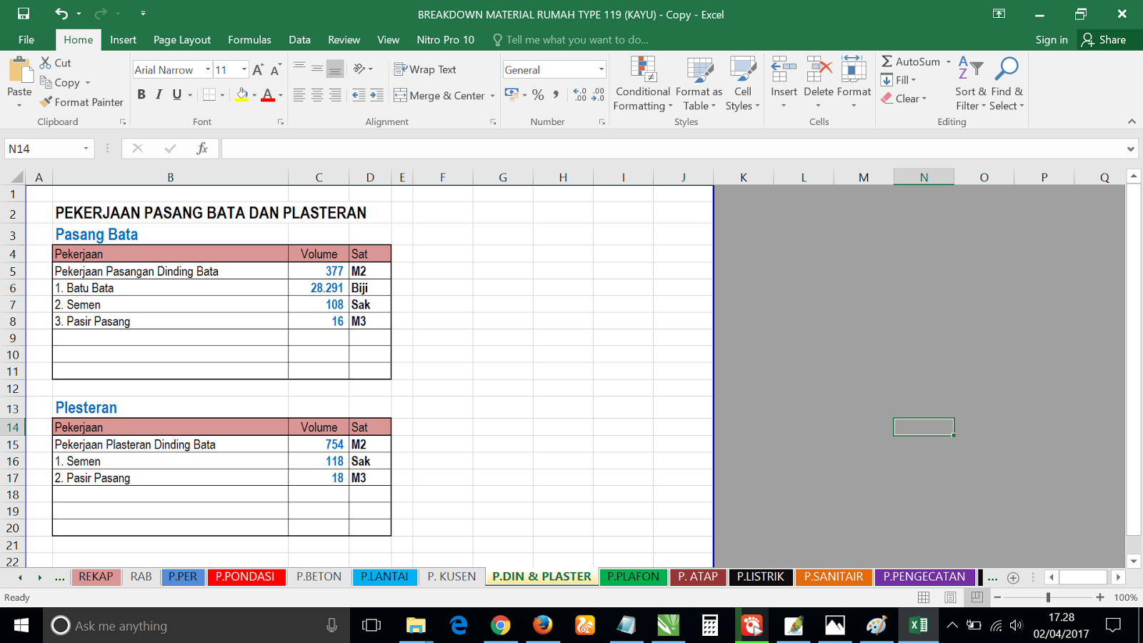 Contoh Rab (Rencana Anggaran Biaya) Lengkap | Jasa Hitung Rab Rumah