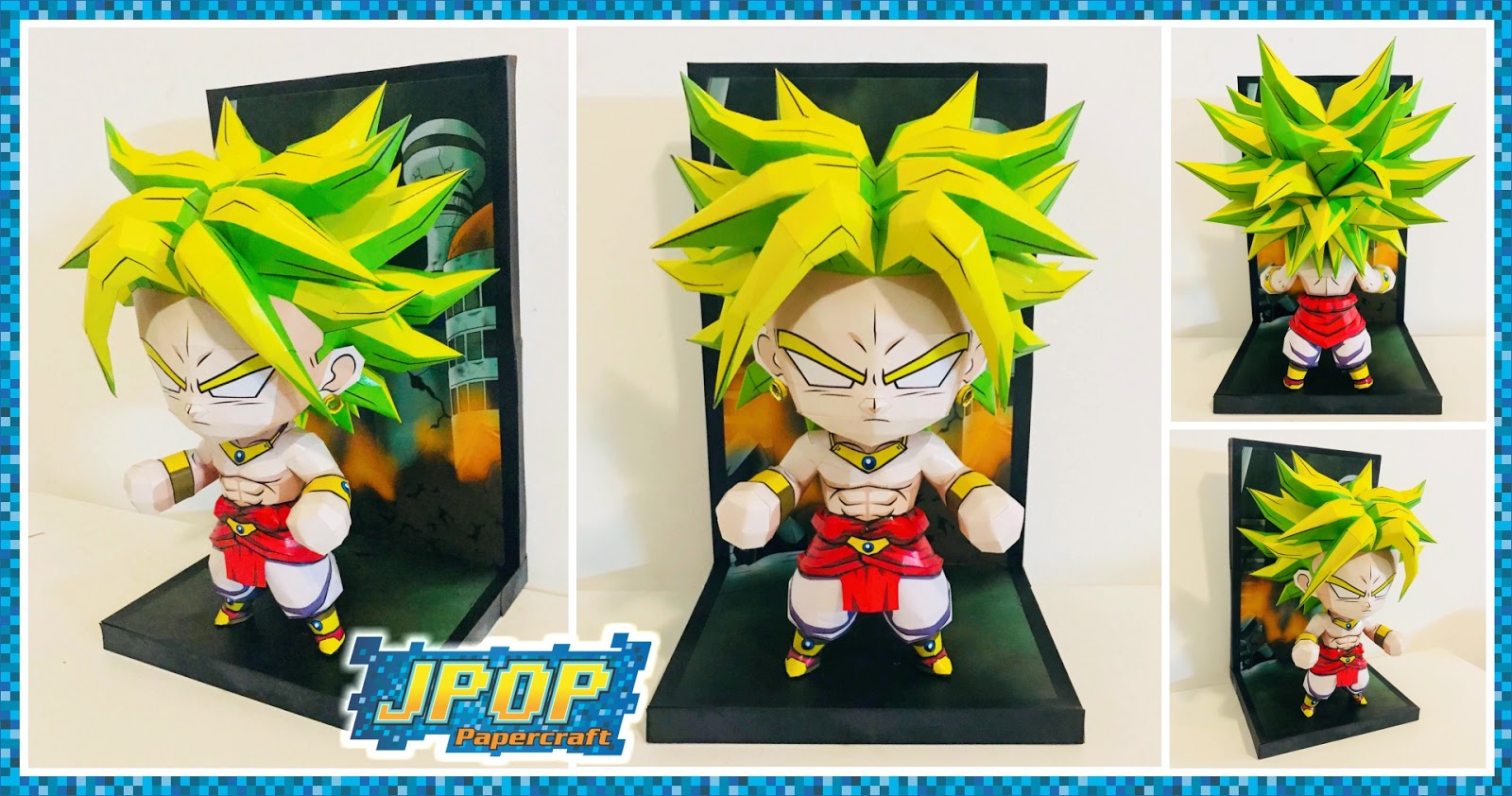 Broly SSJ Legendario - Dragon Ball FighterZ - Papercraft