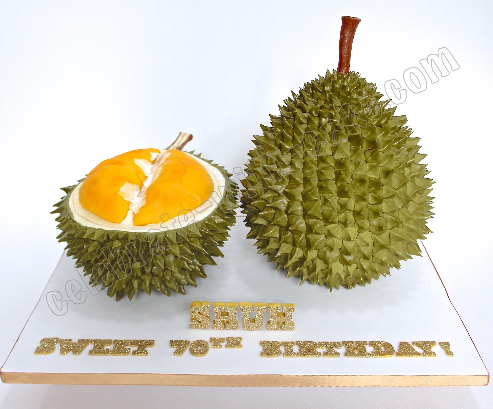 Celebrate with Cake!: 3D sculpted Durian Cake