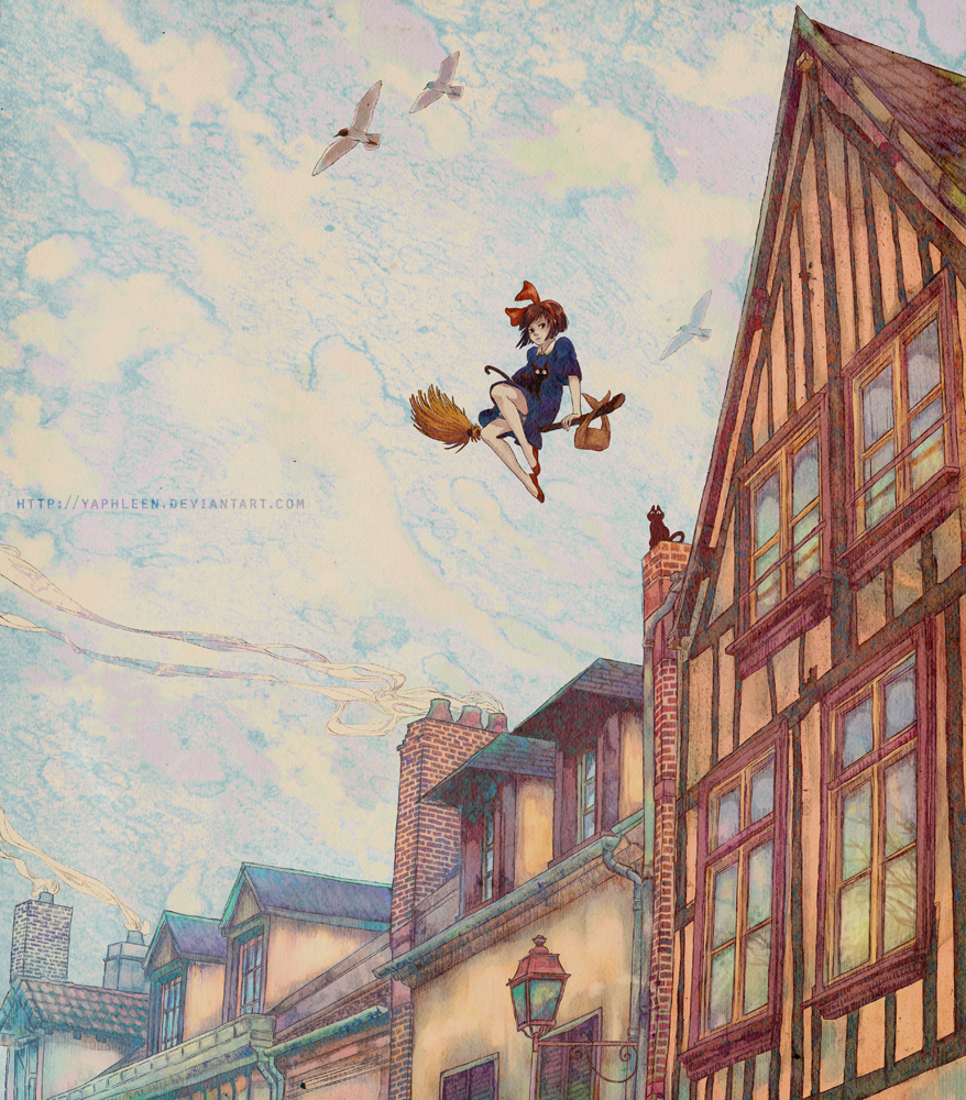 The Geeky Nerfherder: Movie Poster Art: Kiki's Delivery Service (1989)