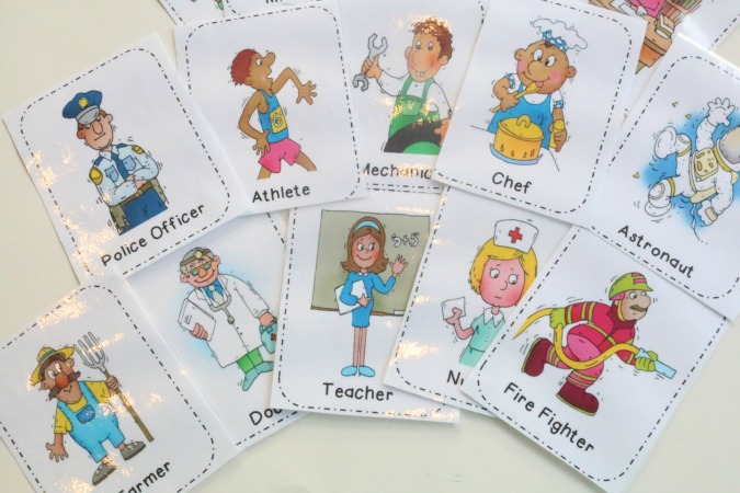 Fun 'When I Grow Up' Flashcards and Activities | School Time Snippets