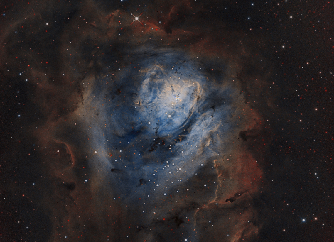 IL MIO SPAZIO: M8 -Lagoon Nebula (Sagittarius) - HDR Narrow Band