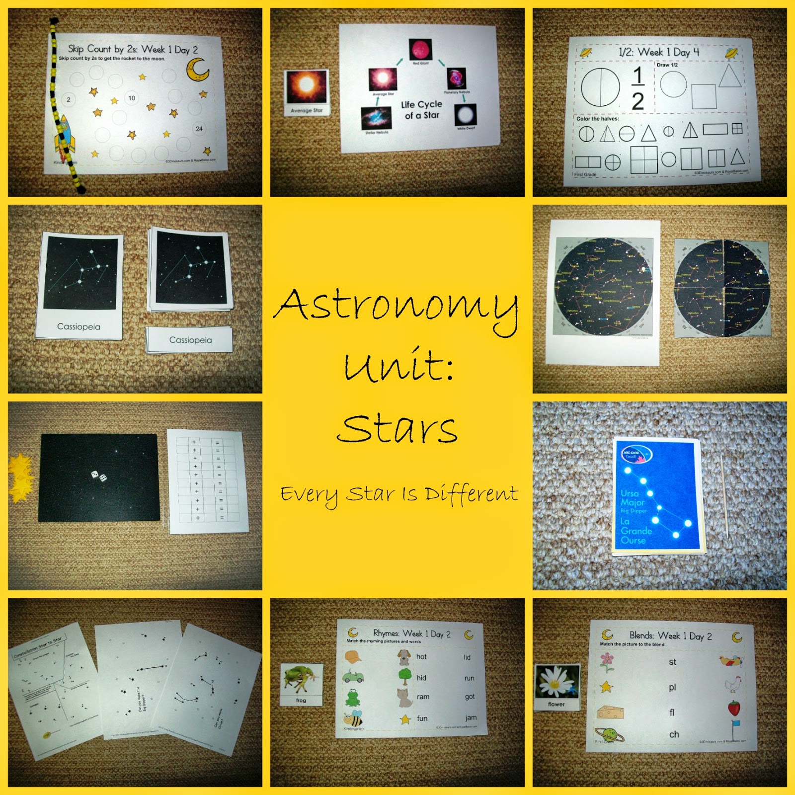 Montessori-inspired Astronomy Resources for Kids - Every Star Is Different