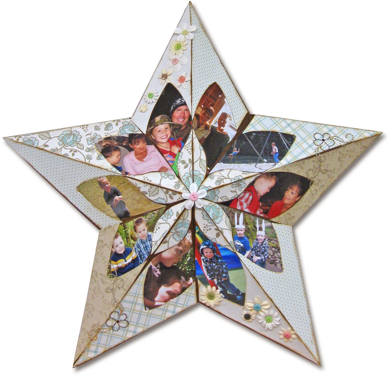 Ben Franklin Crafts and Frame Shop: DIY: Metal Star Photo Collage