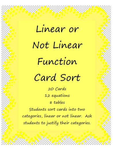 Algebra's Friend: Using Card Sorts in Math Class