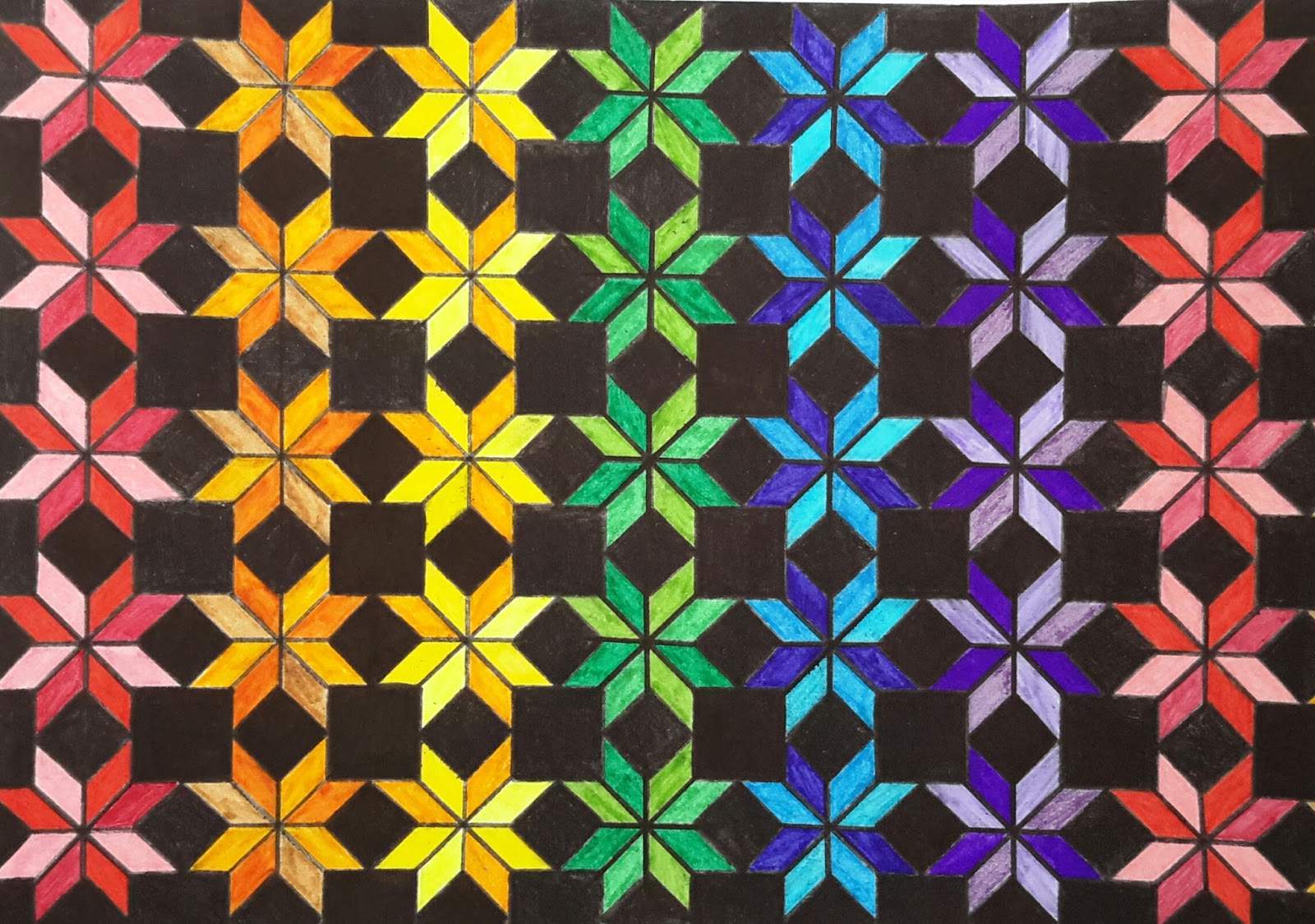 COMPÁS Y COLOR: MÓDULOS GEOMÉTRICOS 2°ESO