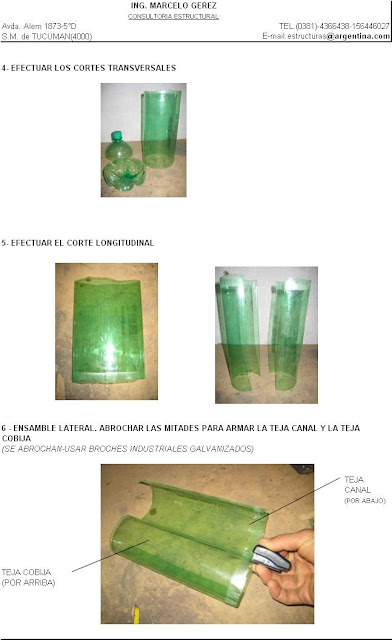 TECNOAMBIENTAL: TECHOS CONSTRUIDOS CON BOTELLAS PET RECICLADAS
