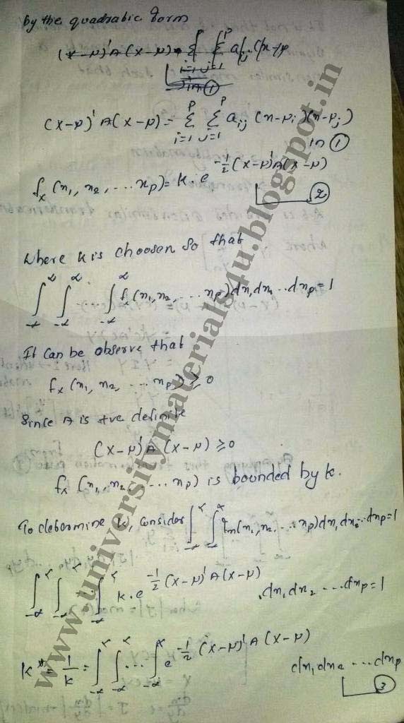 Derivation of probability density function of Multivariate Normal ...