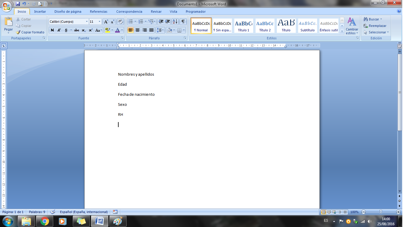 Mis Apuntes 3: Como crear un formulario en Word