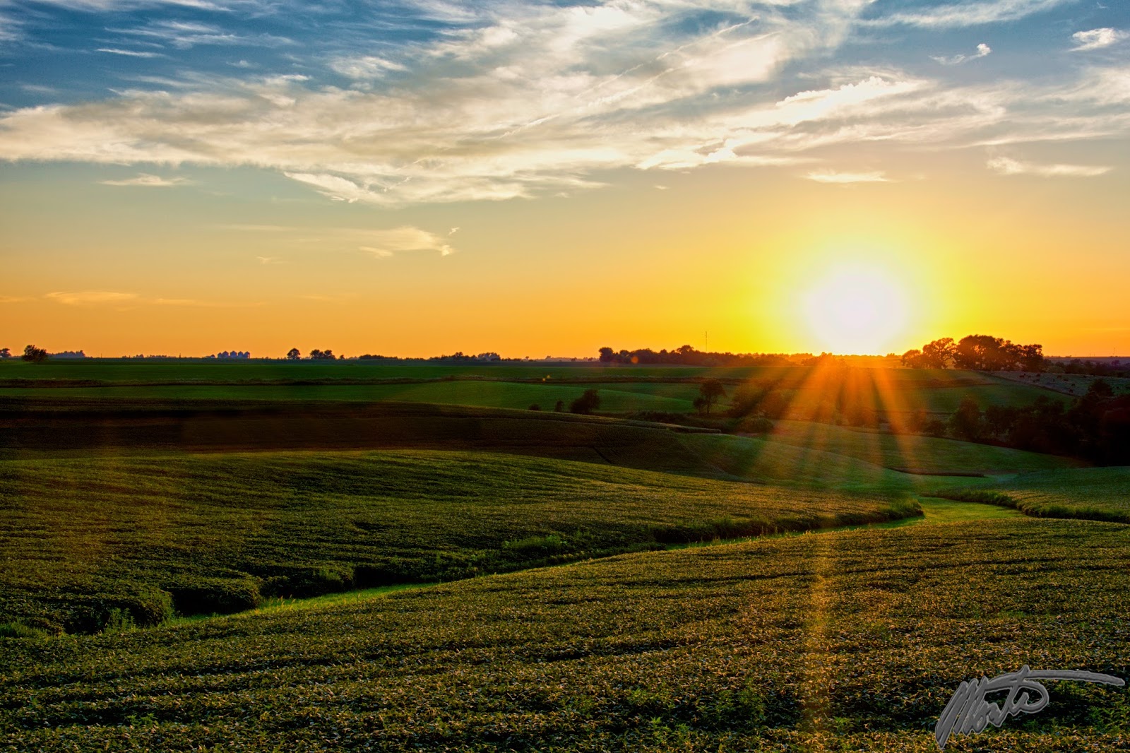 Monte's Creative Images: Iowa Countryside Sunset