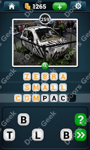 PicWords Level 259 Answers ~ Doors Geek