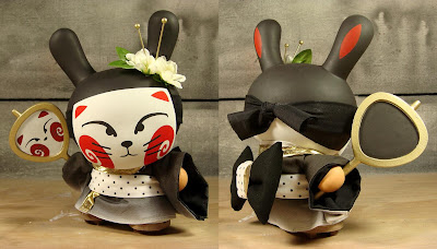 The Blot Says...: Kitsune Custom 8” Dunny by Huck Gee