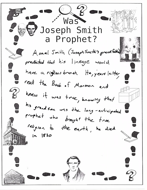 HollysHome - Church Fun: CSI - Was Joseph Smith a Prophet? A fun ...
