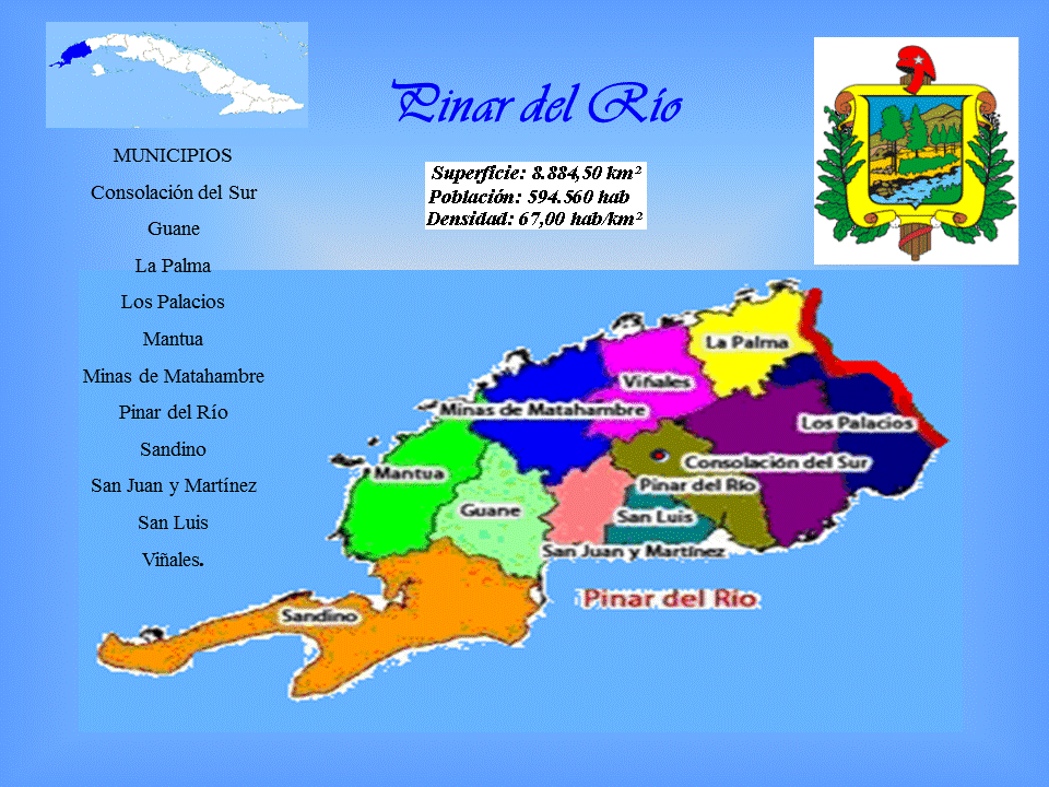 LA PALMA REAL: MAS DE 140 ESCUDOS CUBANOS: PINAR DEL RIO