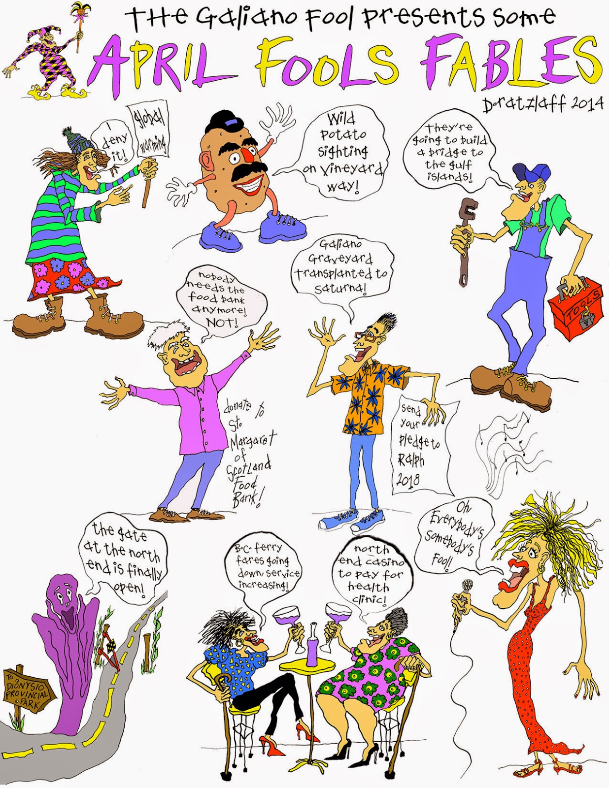 Dorrie's Comics and Cartoons: April Fool's Fables