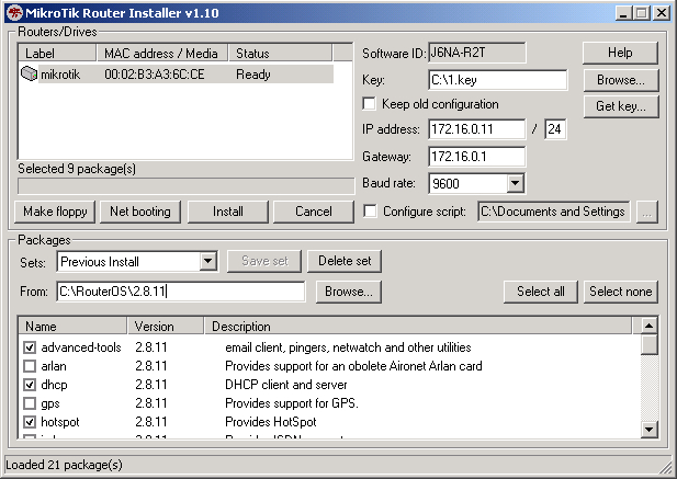 NetInstall by Mikrotik ~ WISP TOOLS - Las Mejores Herramientas WISP!
