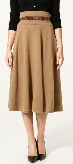 Thursday Trend: Camel Skirts - Sparkles and Shoes