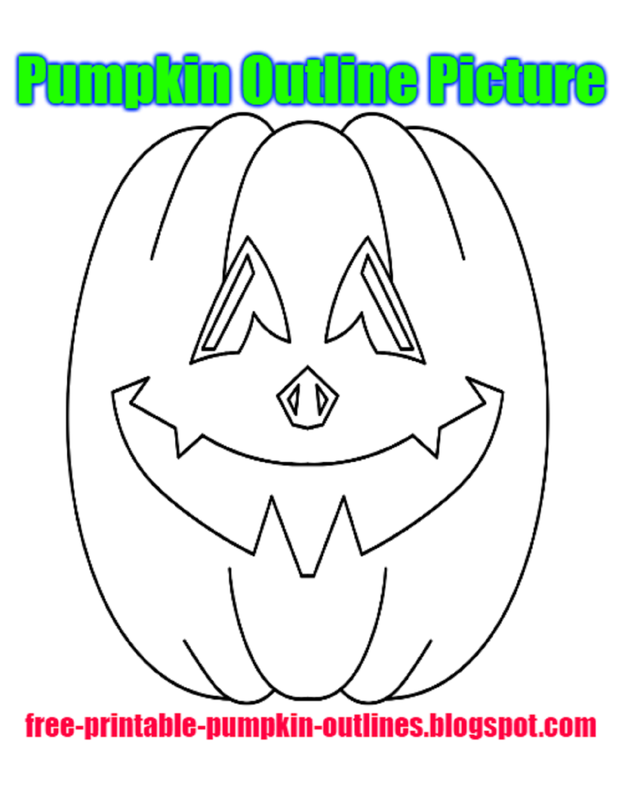 Pumpkin Outline Picture - Free Printable Pumpkin Outlines