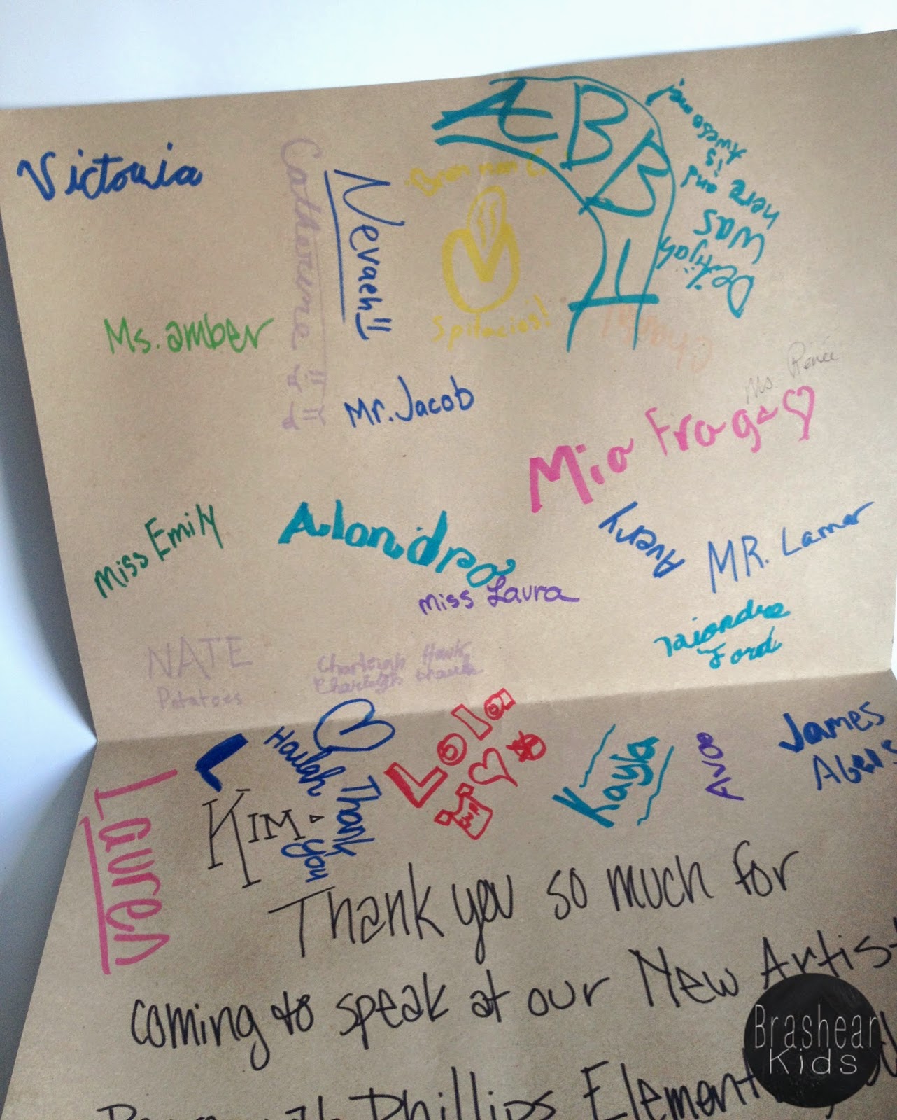 The Brashear Kids: Classroom Thank You Card DIY
