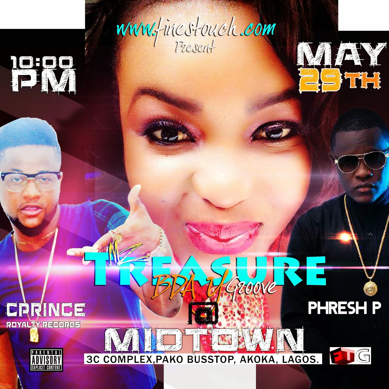 miss treasure Bday Groove live in Midtown