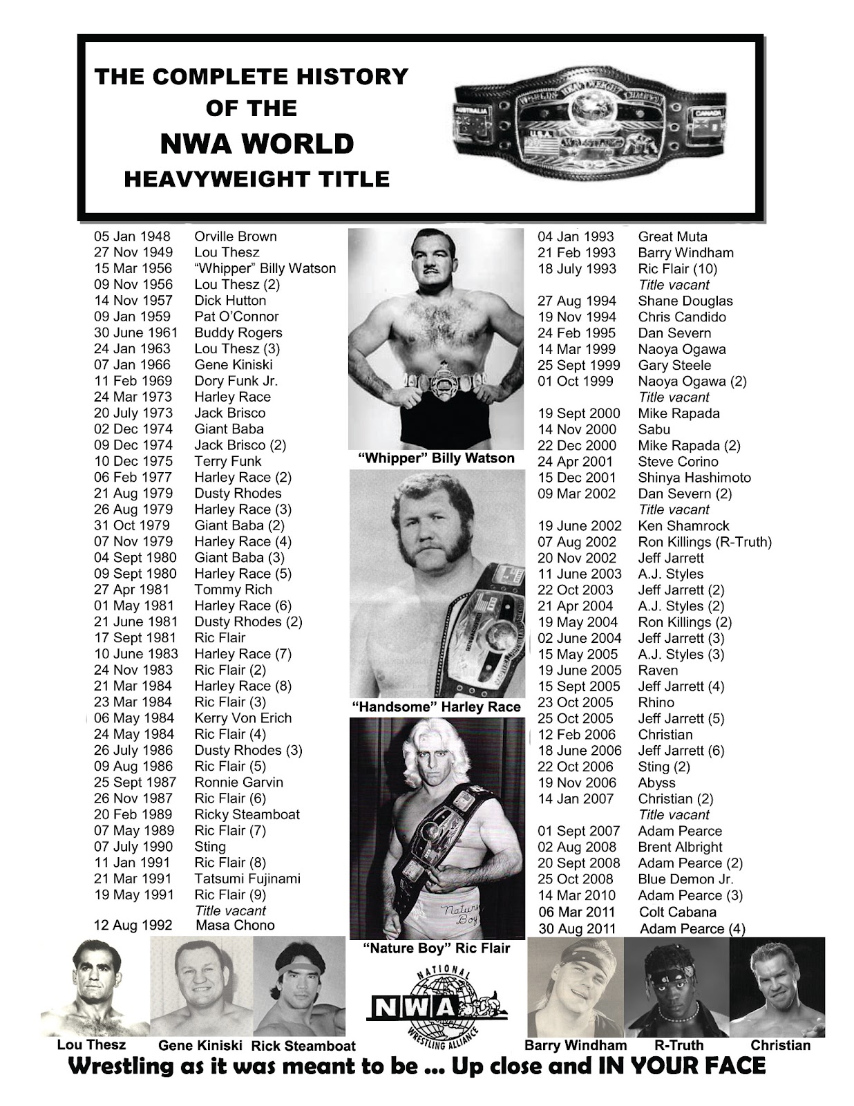 NWA Worlds Heavyweight Champion Adam Pearce featured in CNWA Magazine ...