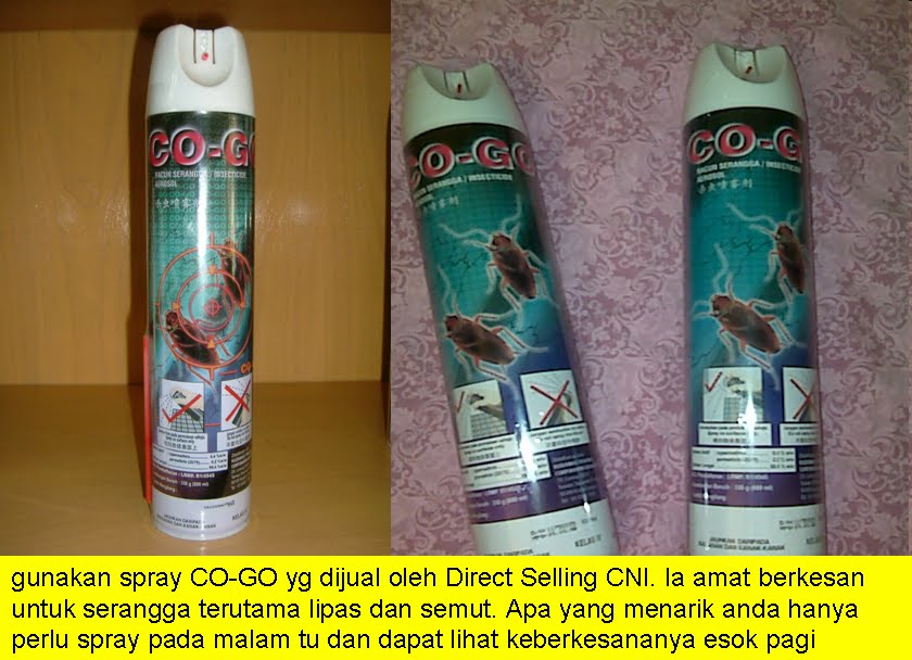 Badan Sihat Otak Cergas: SPRAY LIPAS CNI / CNI Co Go Crawling Insect Spray