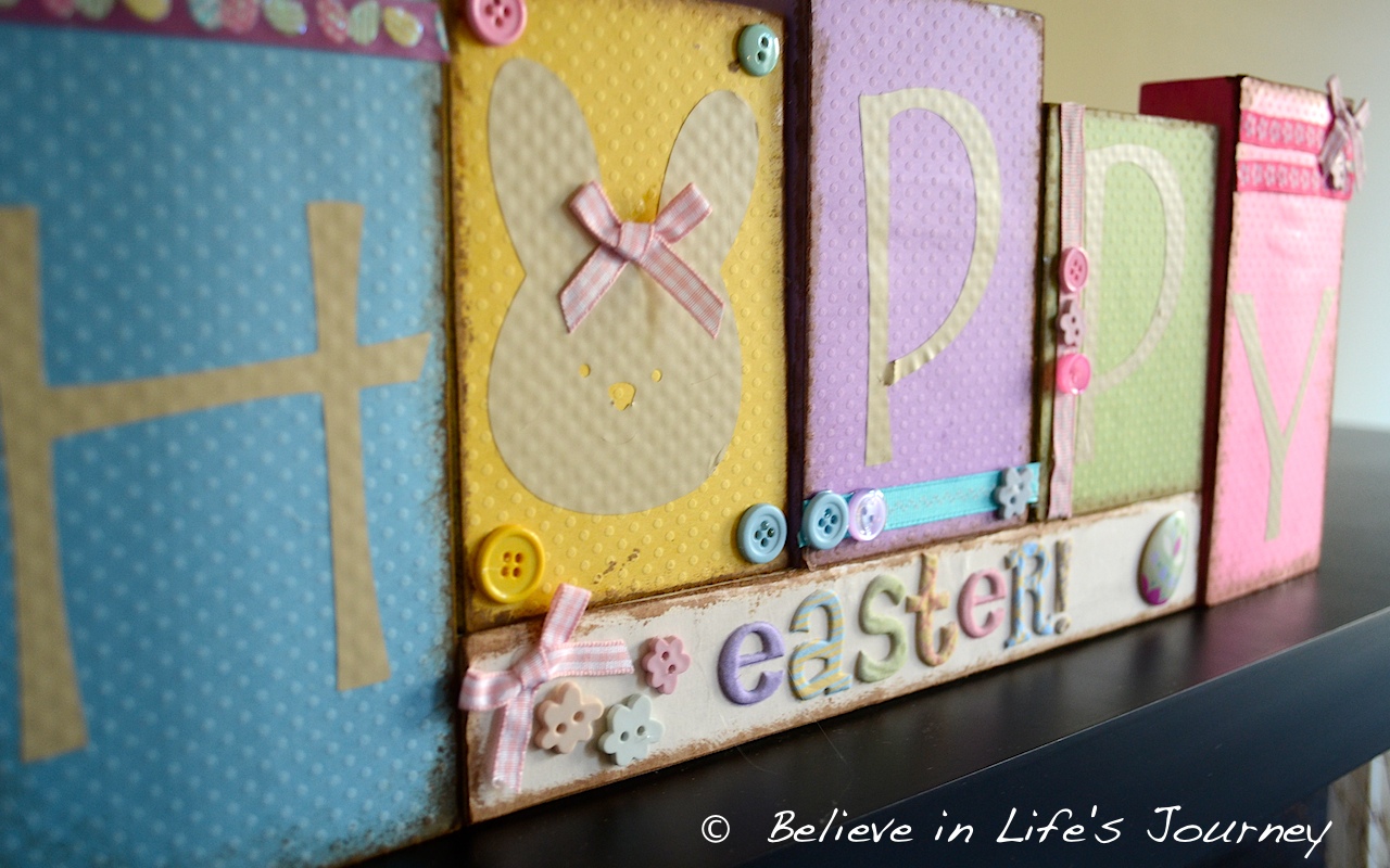 Believe in Life's Journey: "Hoppy Easter" 2x4 Project