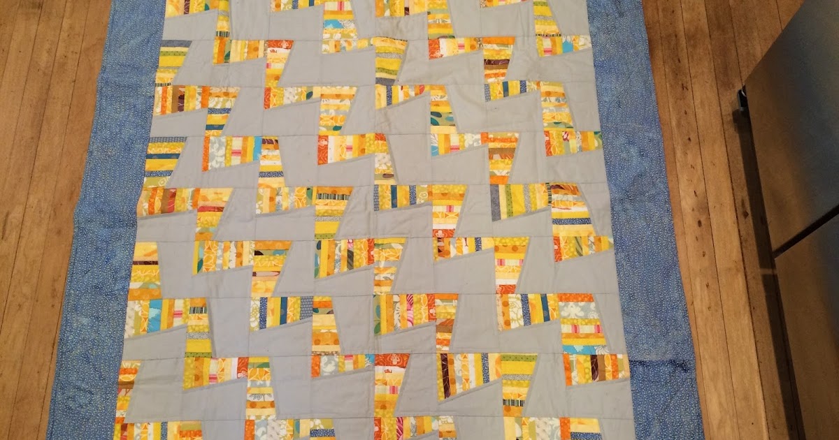 Sewing Machines and Sew Forth: Lightning Bolt Baby Quilt