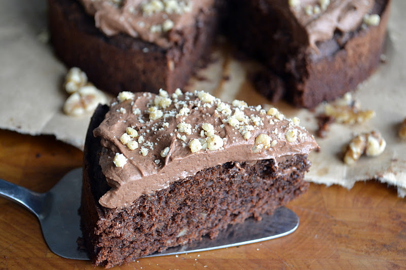 Dark Chocolate Walnut Cake | The View from Great Island