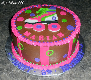 AJ's Cakes: Neon Rollerskate Cake
