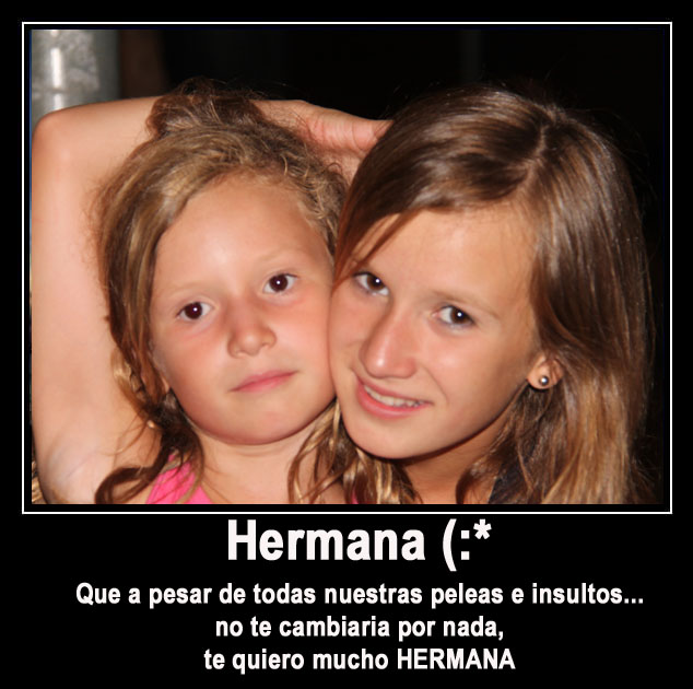Te quiero hermana - Imagui