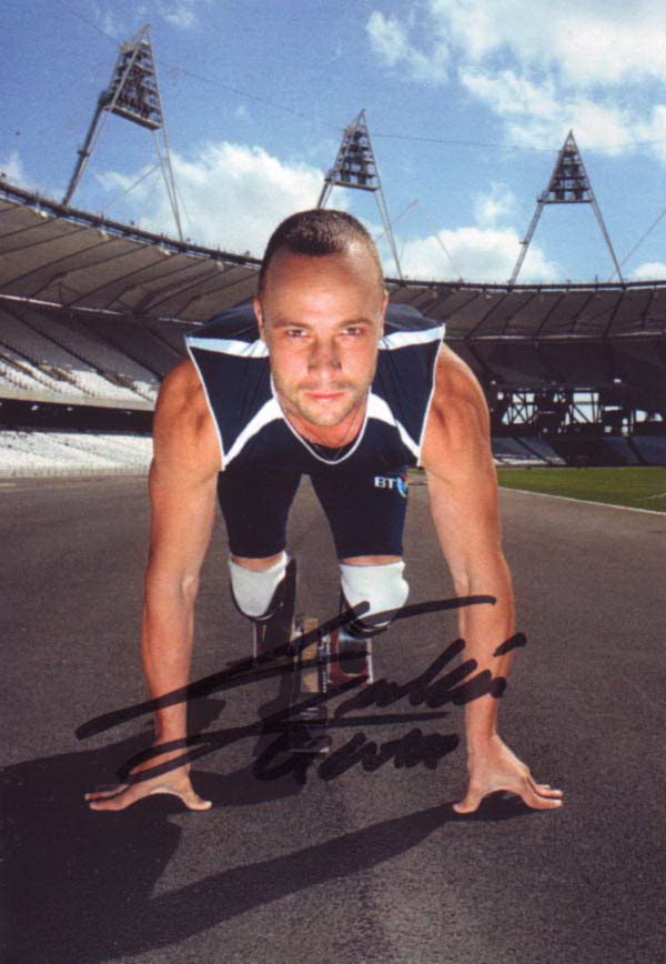 The King Karl I of Romania Autograph Museum: Oscar Pistorius