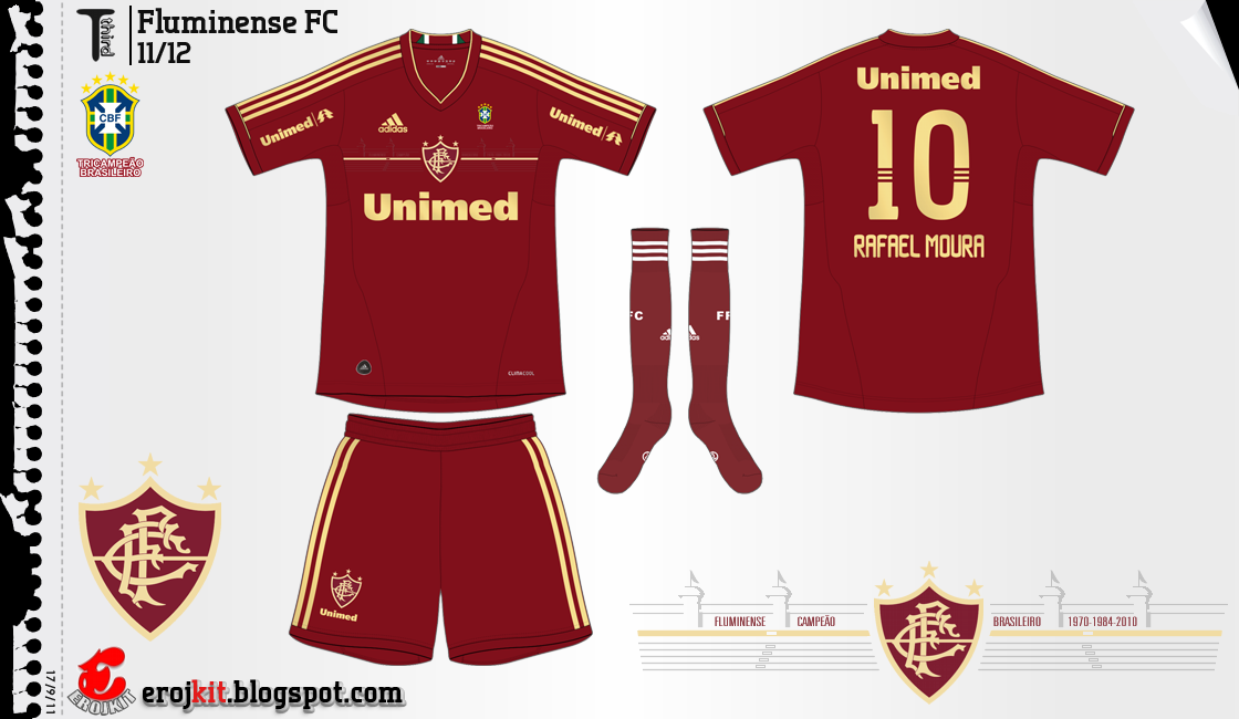 Kit Design, by eroj: 2011-12 Fluminense (Home, Away e Third)